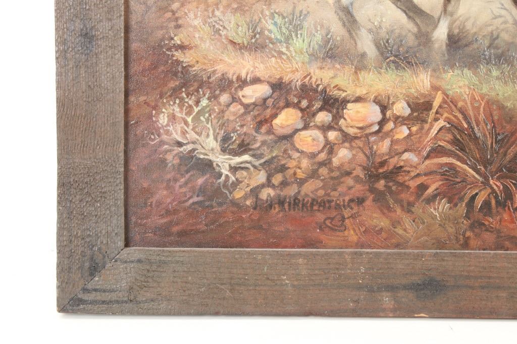 J.A. Kirkpatrick (1898-1984) Original Western Oil