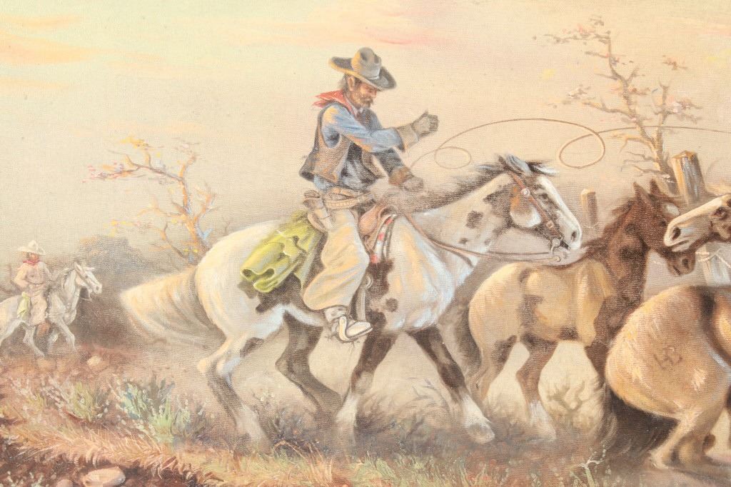 J.A. Kirkpatrick (1898-1984) Original Western Oil