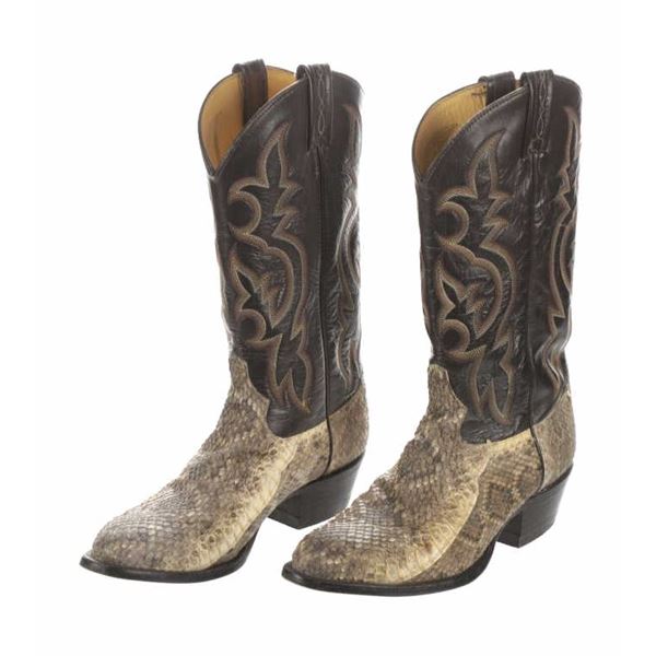 Tony Lama Diamondback Rattlesnake Western Boots