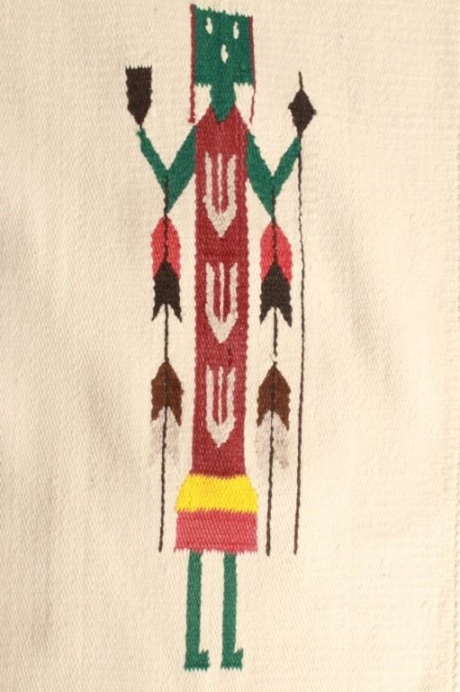 Navajo Yei Be Chei Polychrome Wool Rug c. 1950's