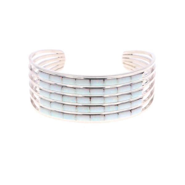 Zuni Anson & Leticia Sterling Silver Opal Bracelet