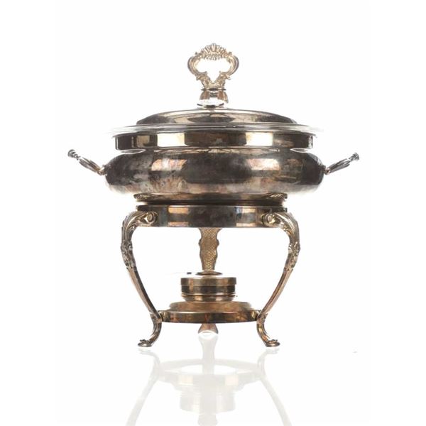 C. 1985 Houston Rodeo Silver Trophy Casserole Dish