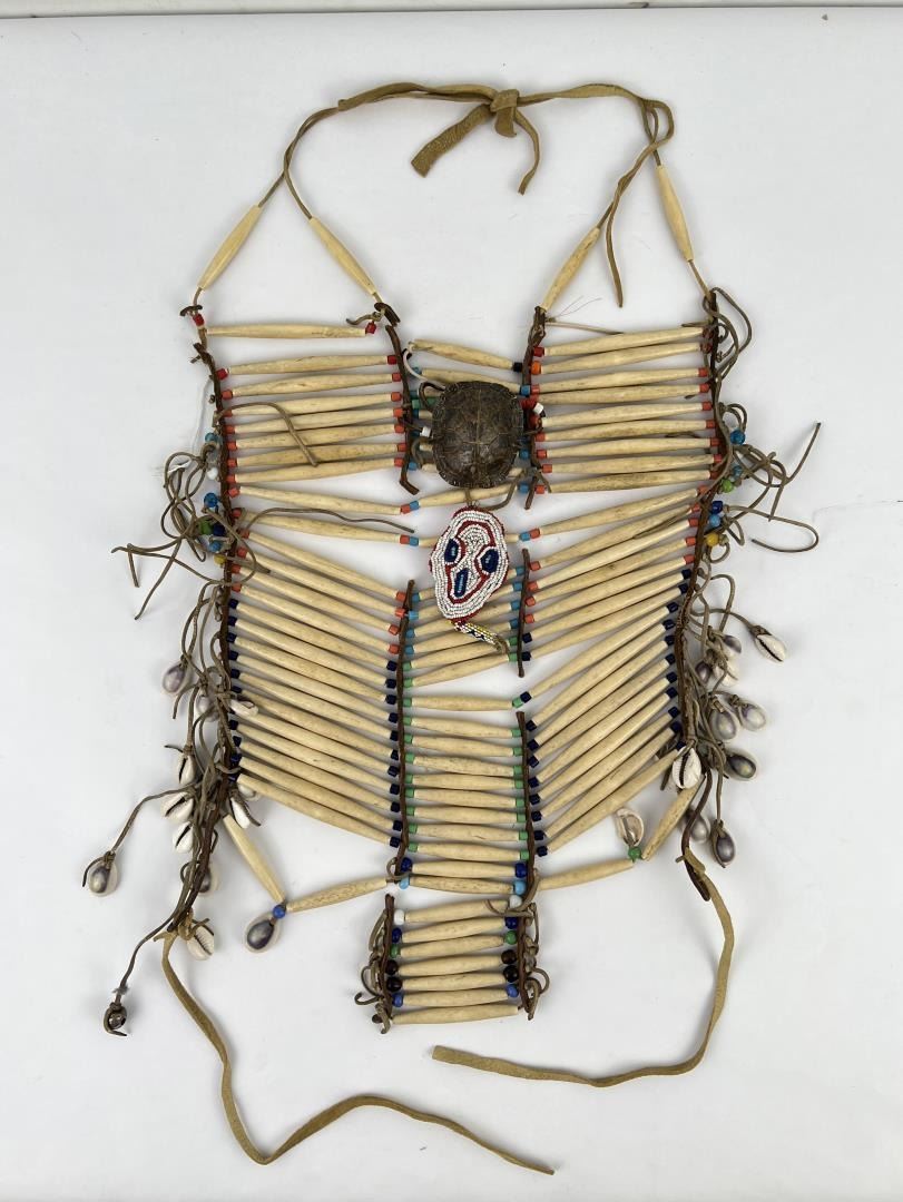 Plains Indian Bone Hair Pipe Breastplate