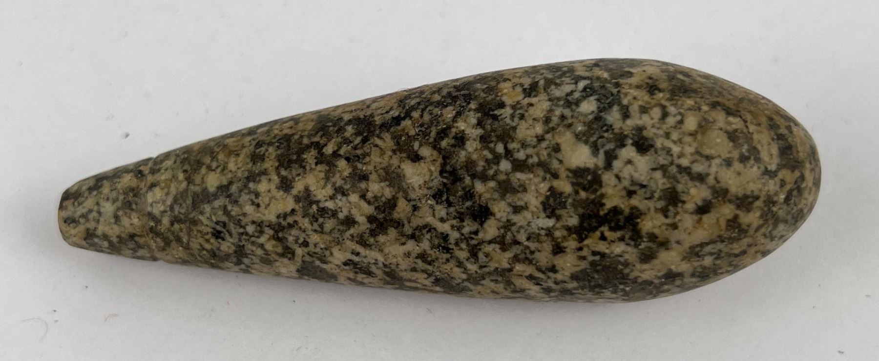 Ancient Speckled Granite Plummet Book Illustrated