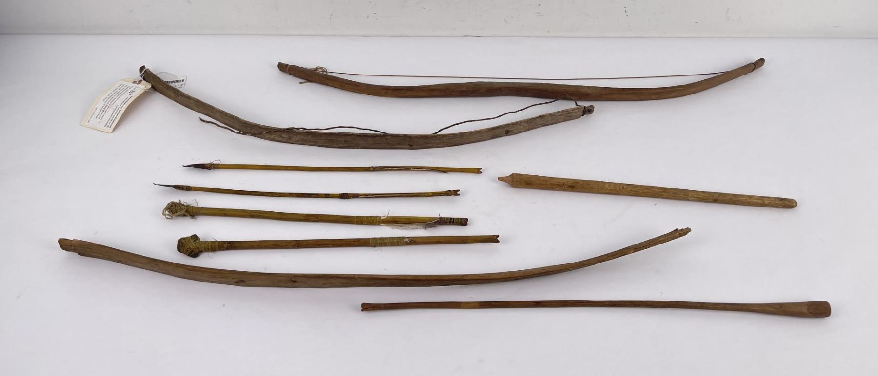 Collection of Plains Indian Bows and Arrows