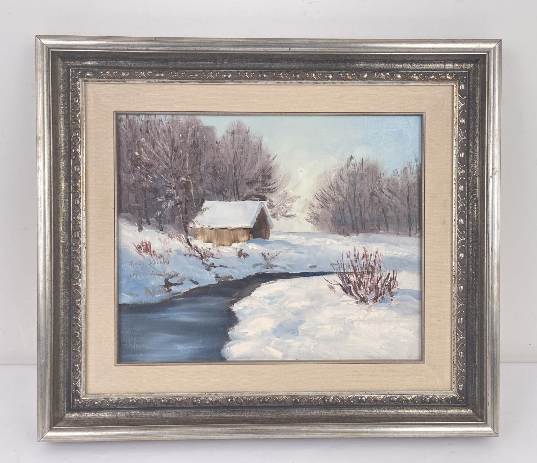 Marcia Ballowe Montana Oil on Board Painting