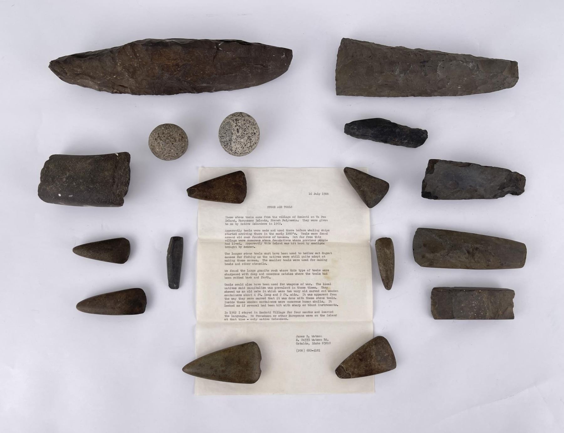 Marquesas Islands Polynesian Stone Tools