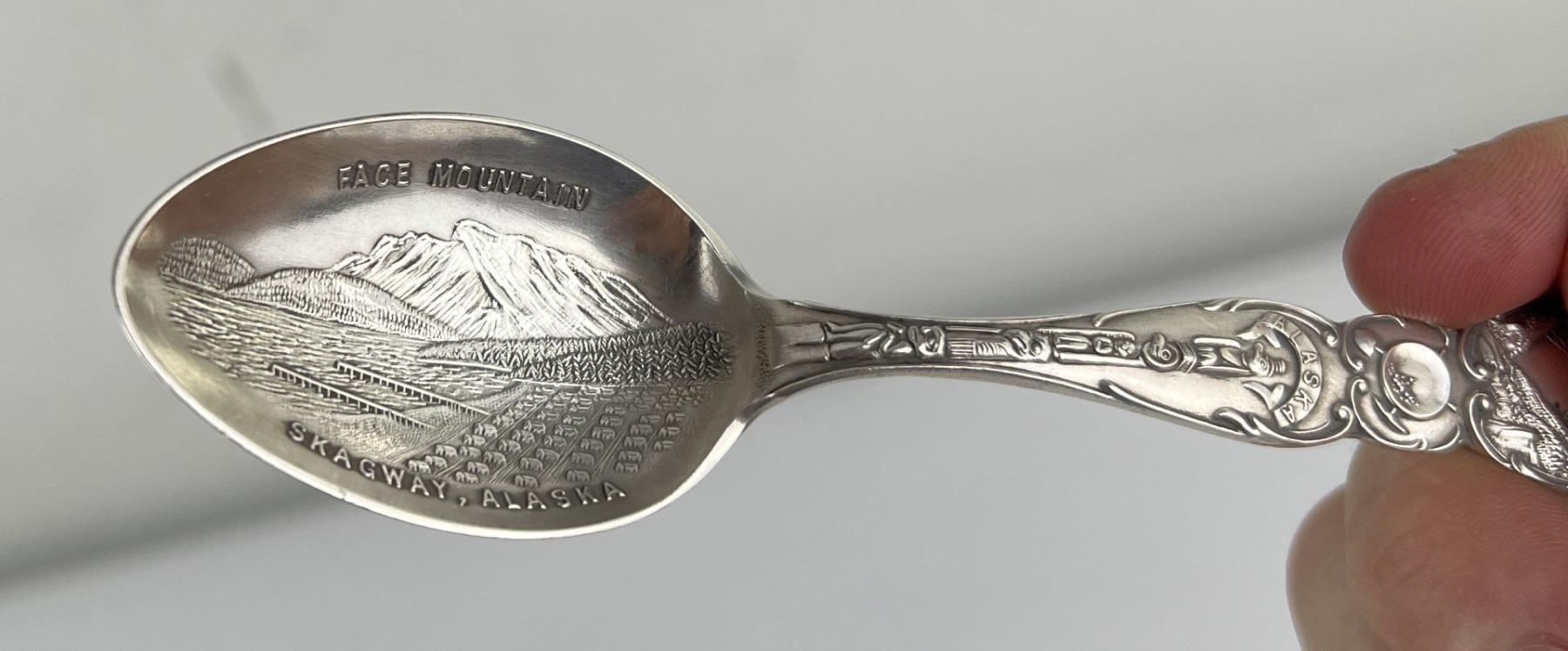 Sterling Silver Souvenir Spoons Alaska