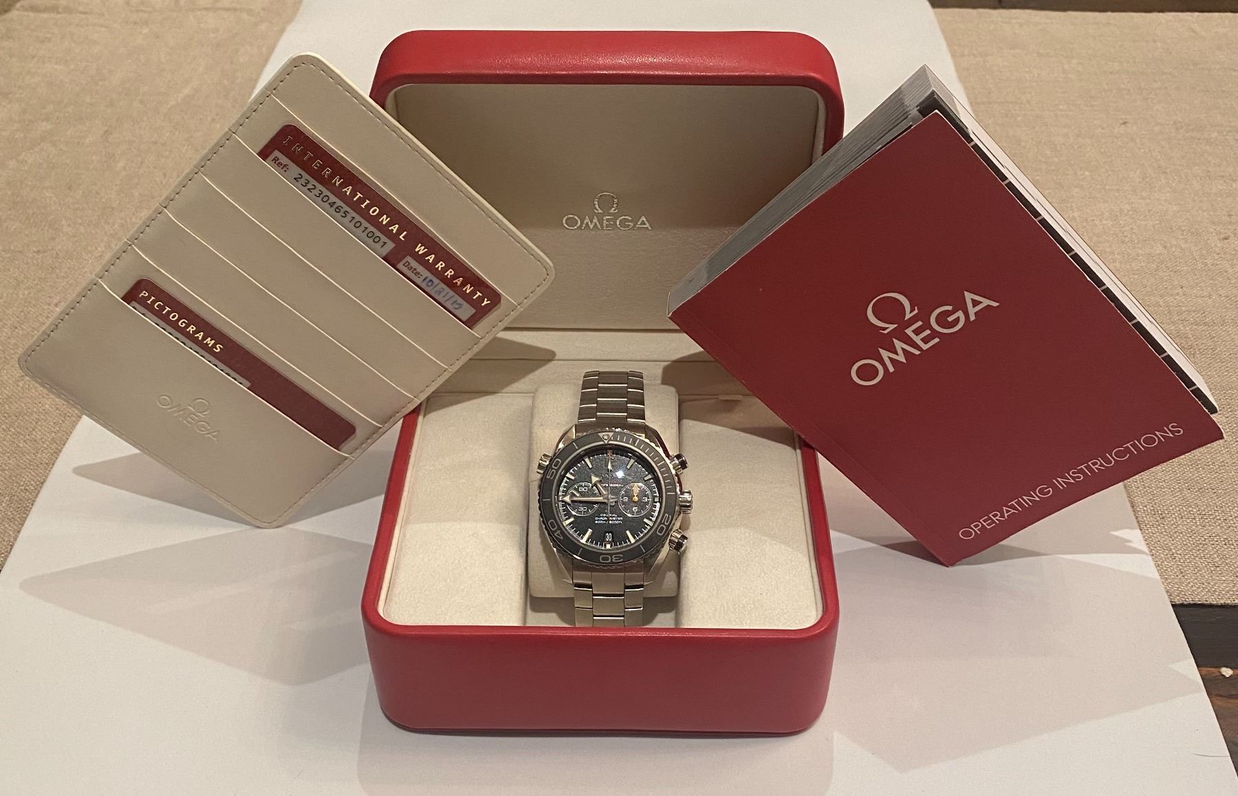 Omega Seamaster Planet Ocean 600M Chronograph 2015 Box and Papers ...