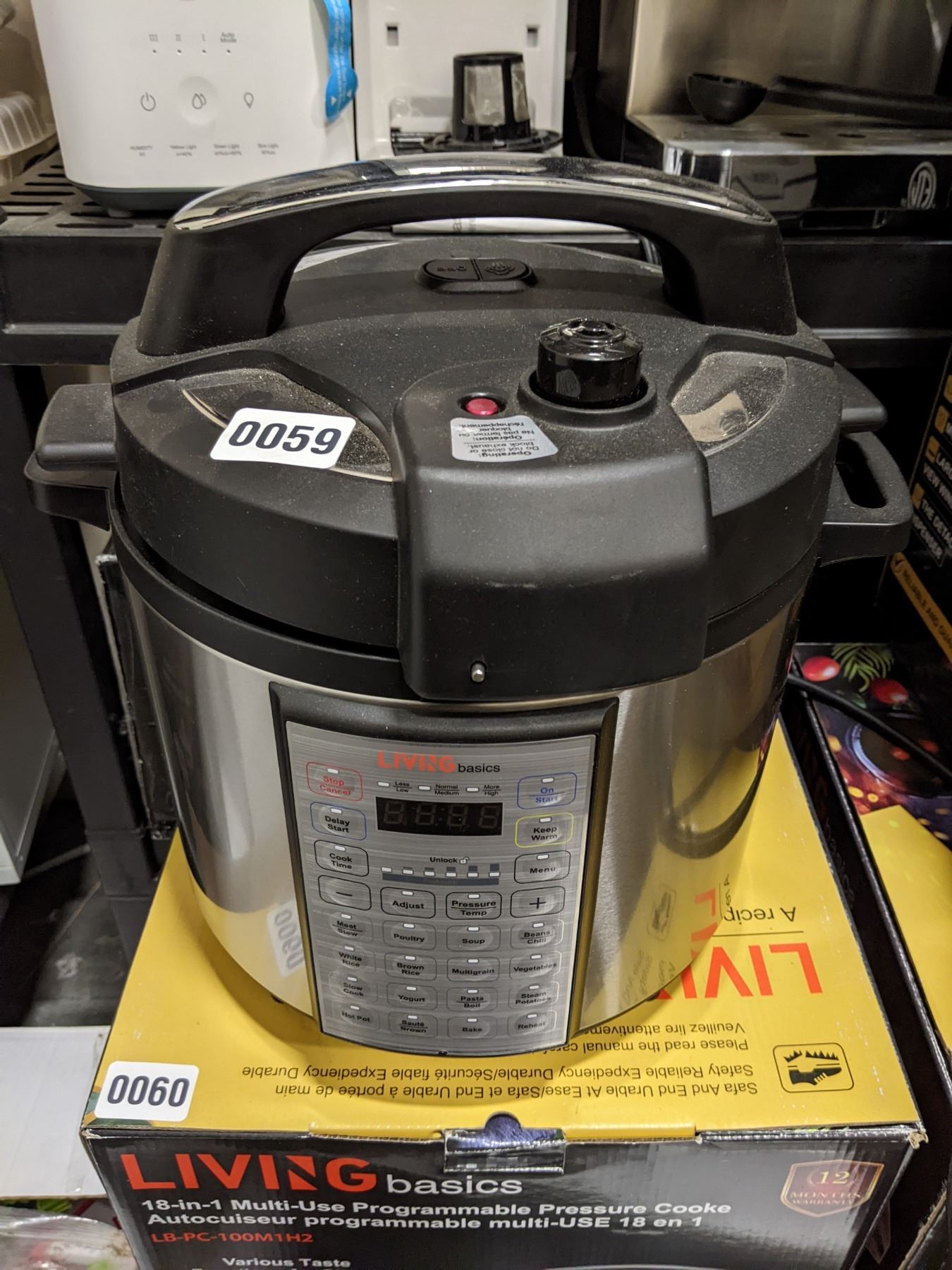 Living Basics - 18-in-1 multi use programmable pressure cooker