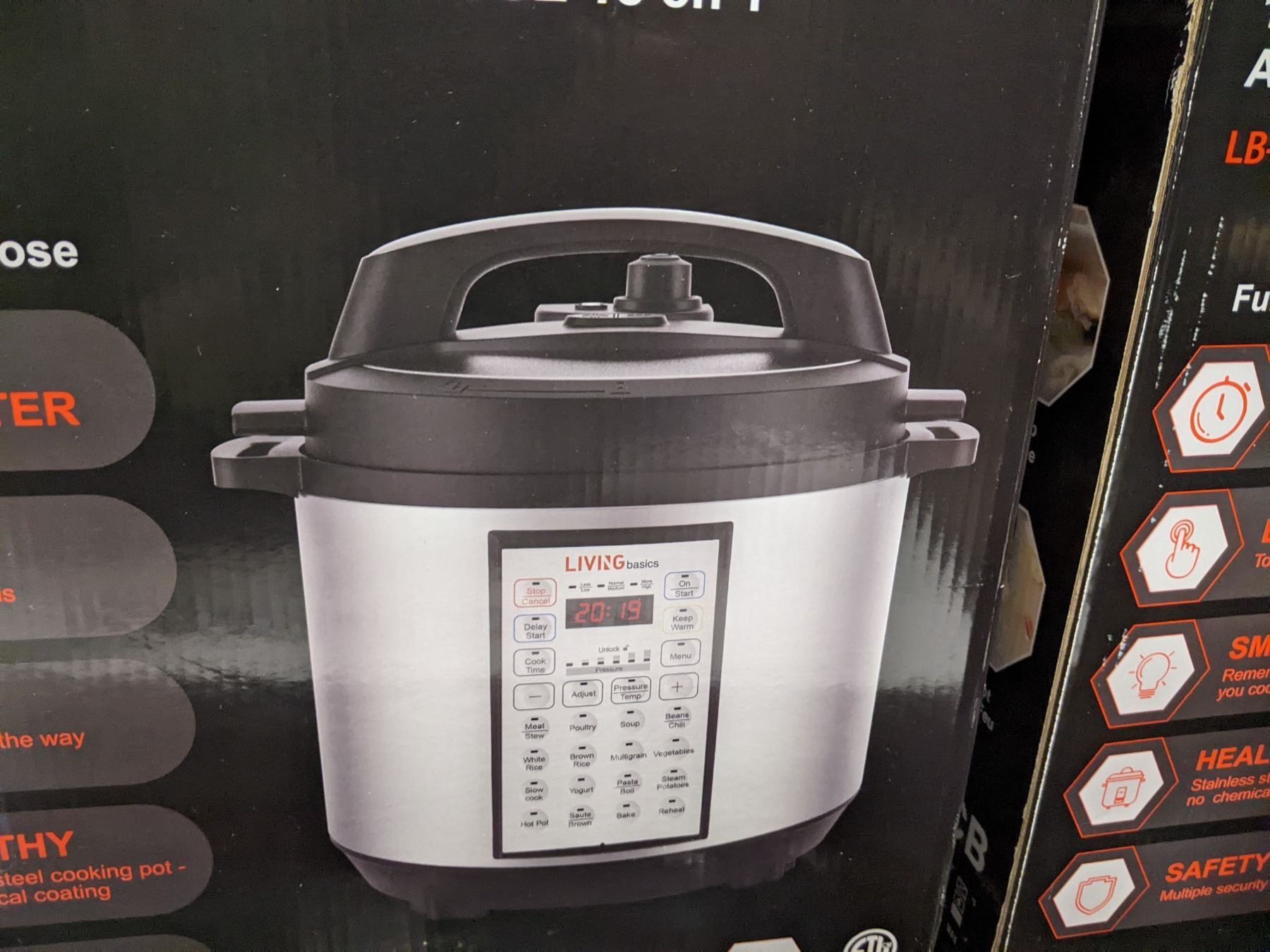 Living Basics - 18-in-1 multi use programmable pressure cooker