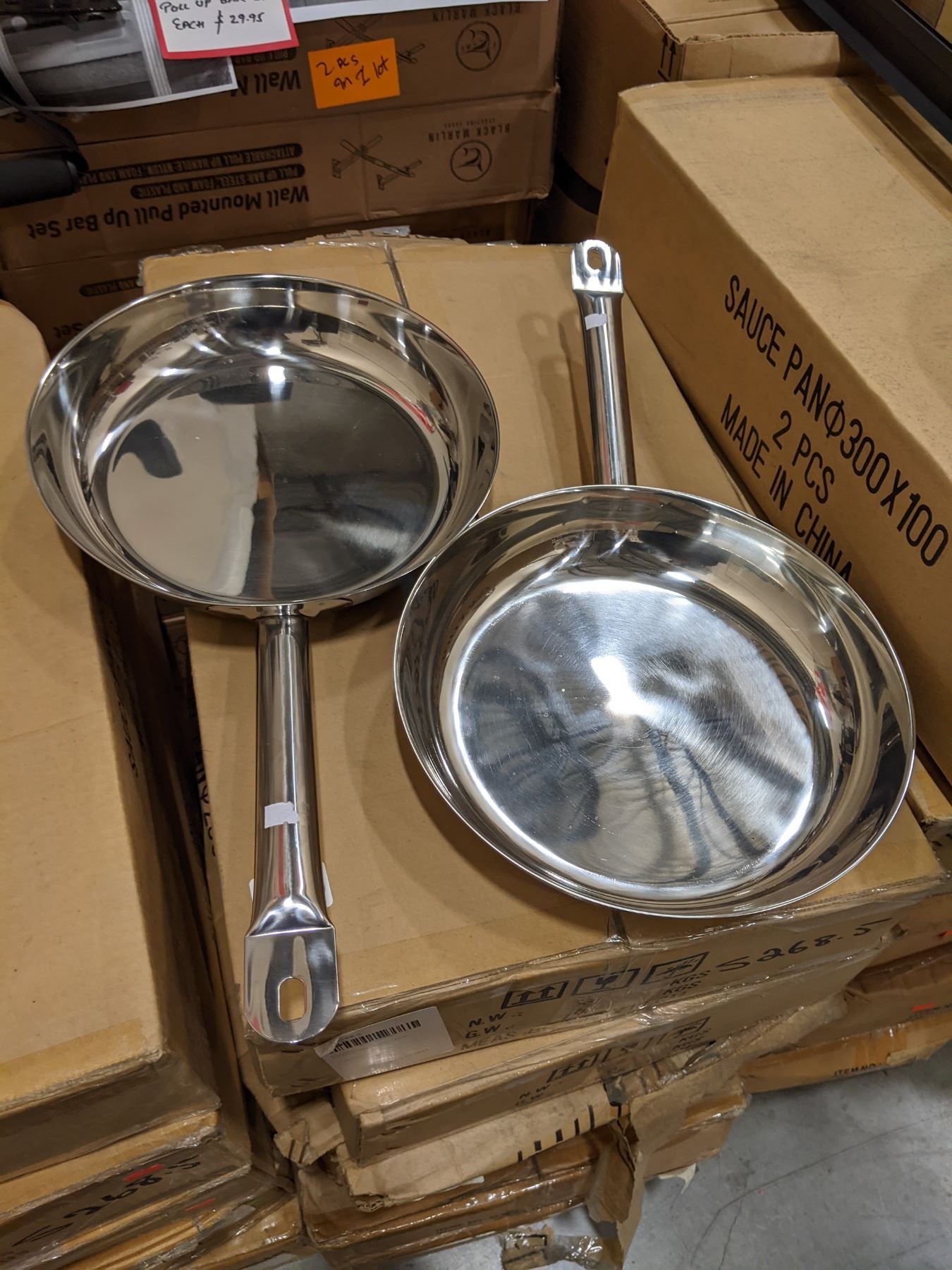 NEW Group of 2 heavy-duty restaurant grade frying pans