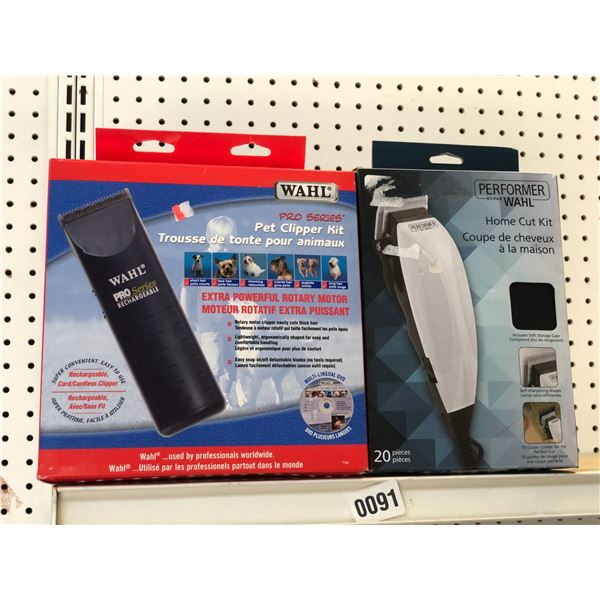 Group of 2 WAHL trimmers - Pet clipper kit & home cut kit (new in boxes)