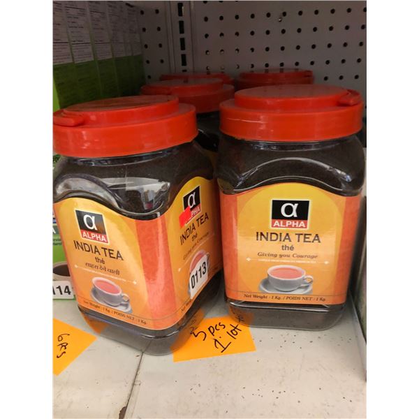 5 packs of 1kg ground tea Made in India (BB 2022 Aug)