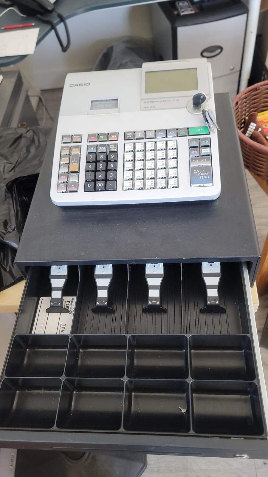 Casio - Cash register w/ till