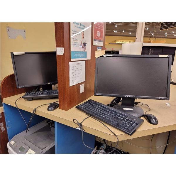 Group of 3 Computers - includes Monitor/Keyboard & CPU