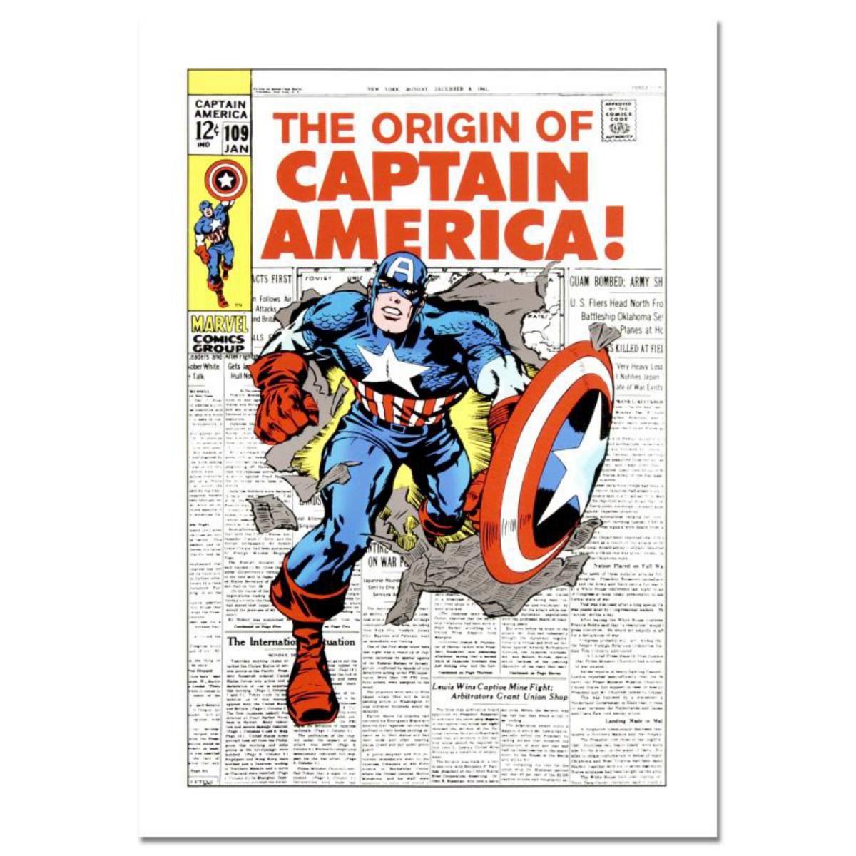 Marvel Comics, "Captain America #109" Numbered Limited Edition Canvas ...