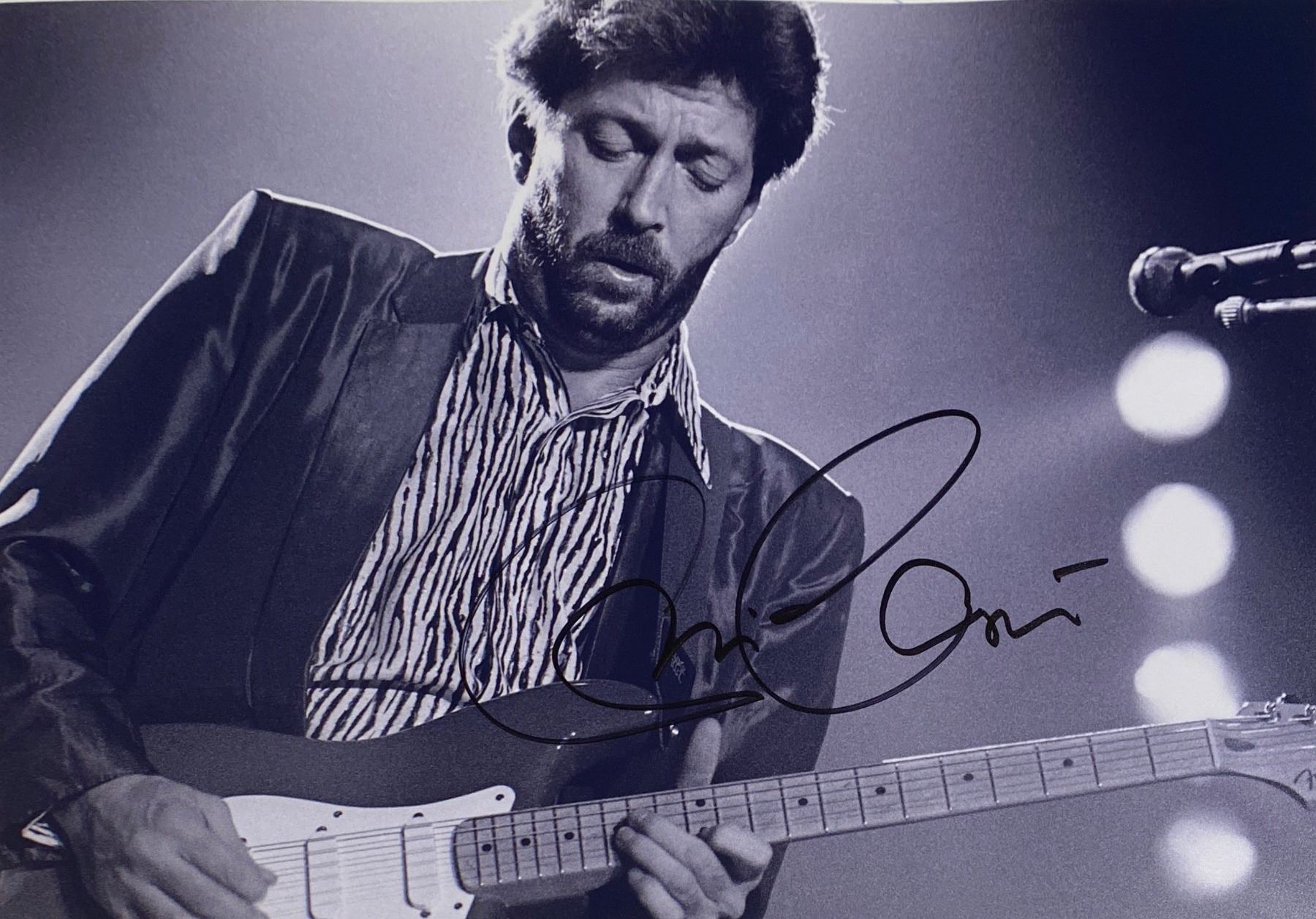 Autograph Signed Eric Clapton Photo