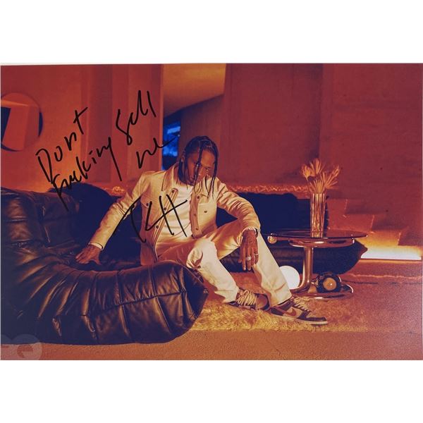 Autograph Signed Travis Scott Photo