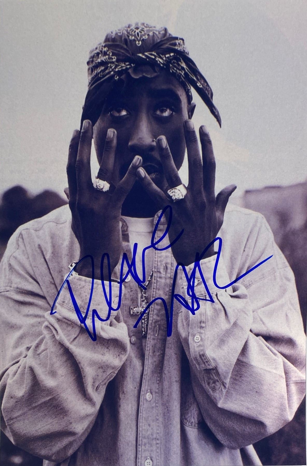Autograph Signed Tupac Photo
