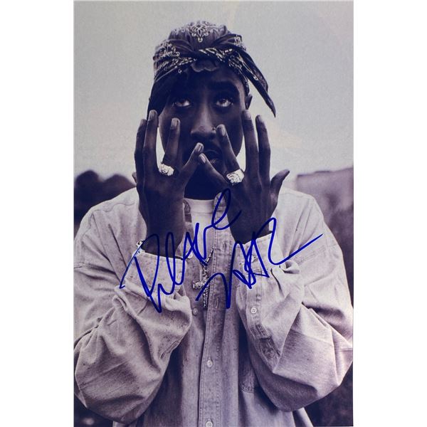 Autograph Signed Tupac Photo