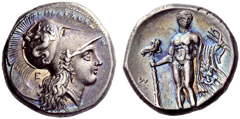 Greek coins, Lucania, Heraclea, Nomos