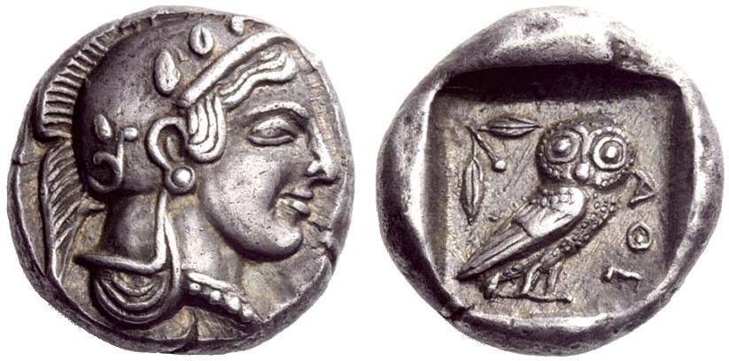 Greek coins, Attica, Athens, Drachm
