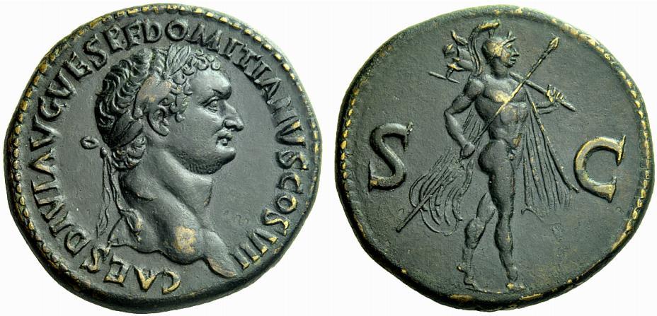 Roman Emp., Domitian, Sestertius 80-81