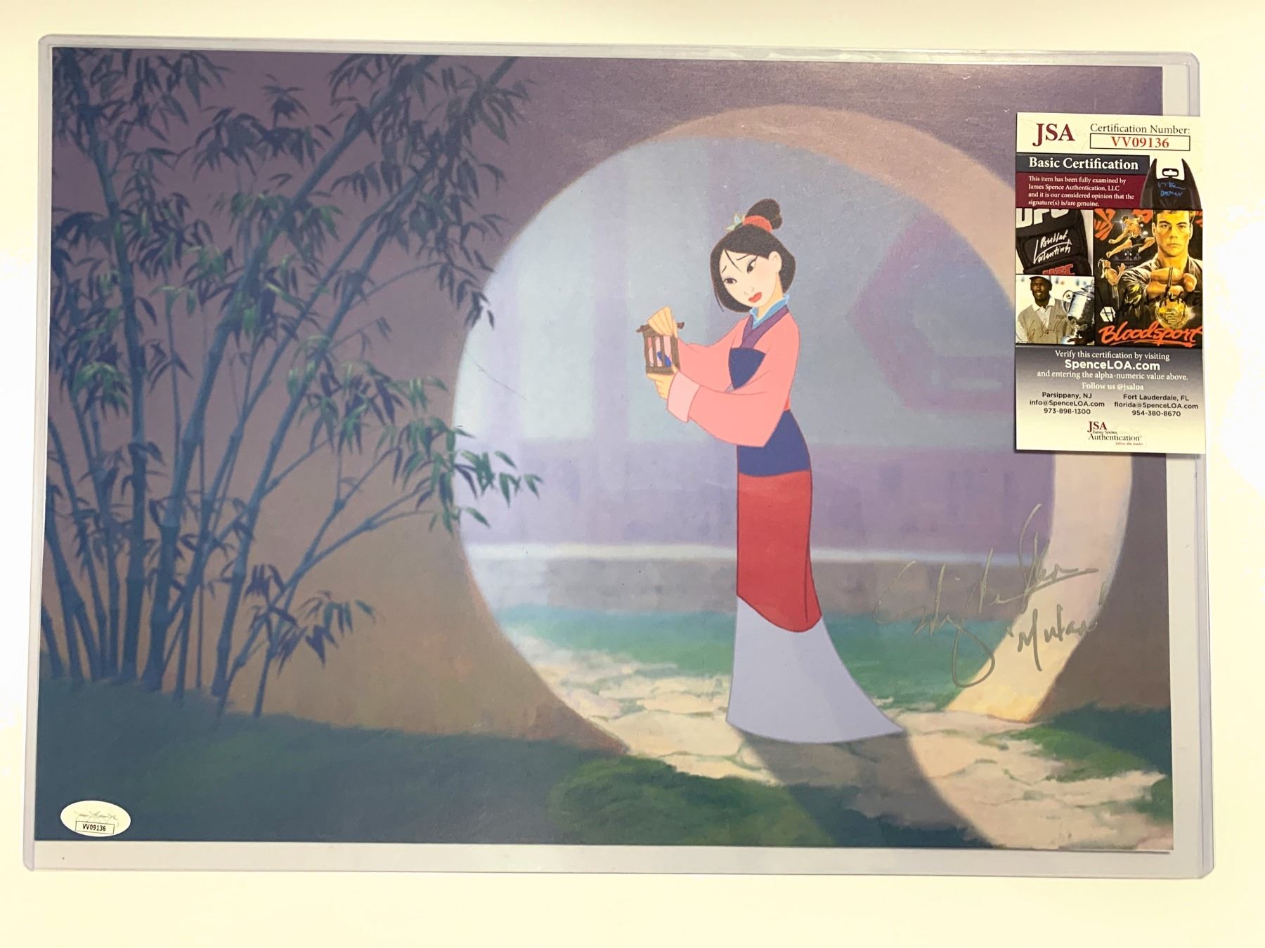 Autograph Signed Mulan Photo JSA