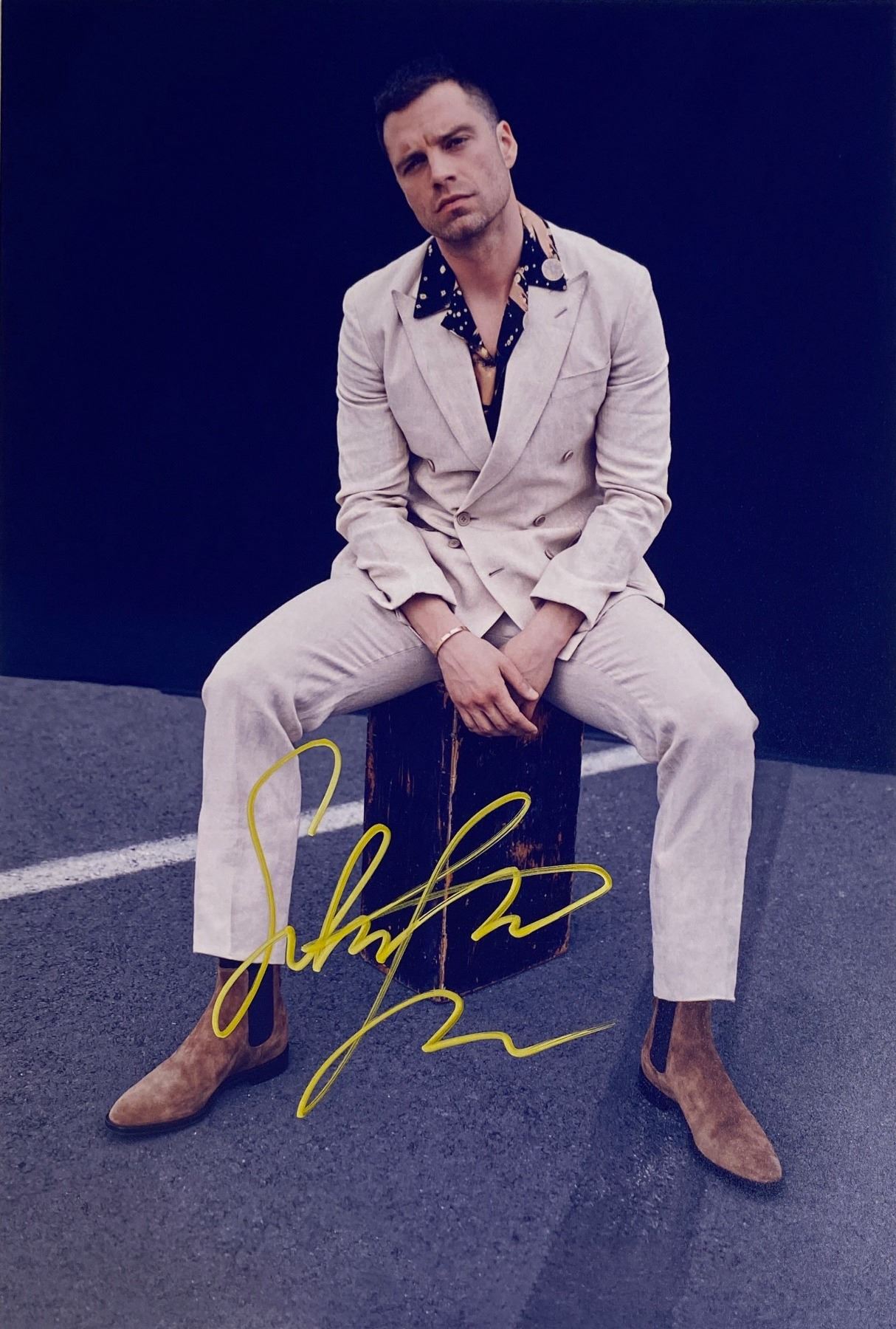 Autograph Signed Sebastian Stan Photo
