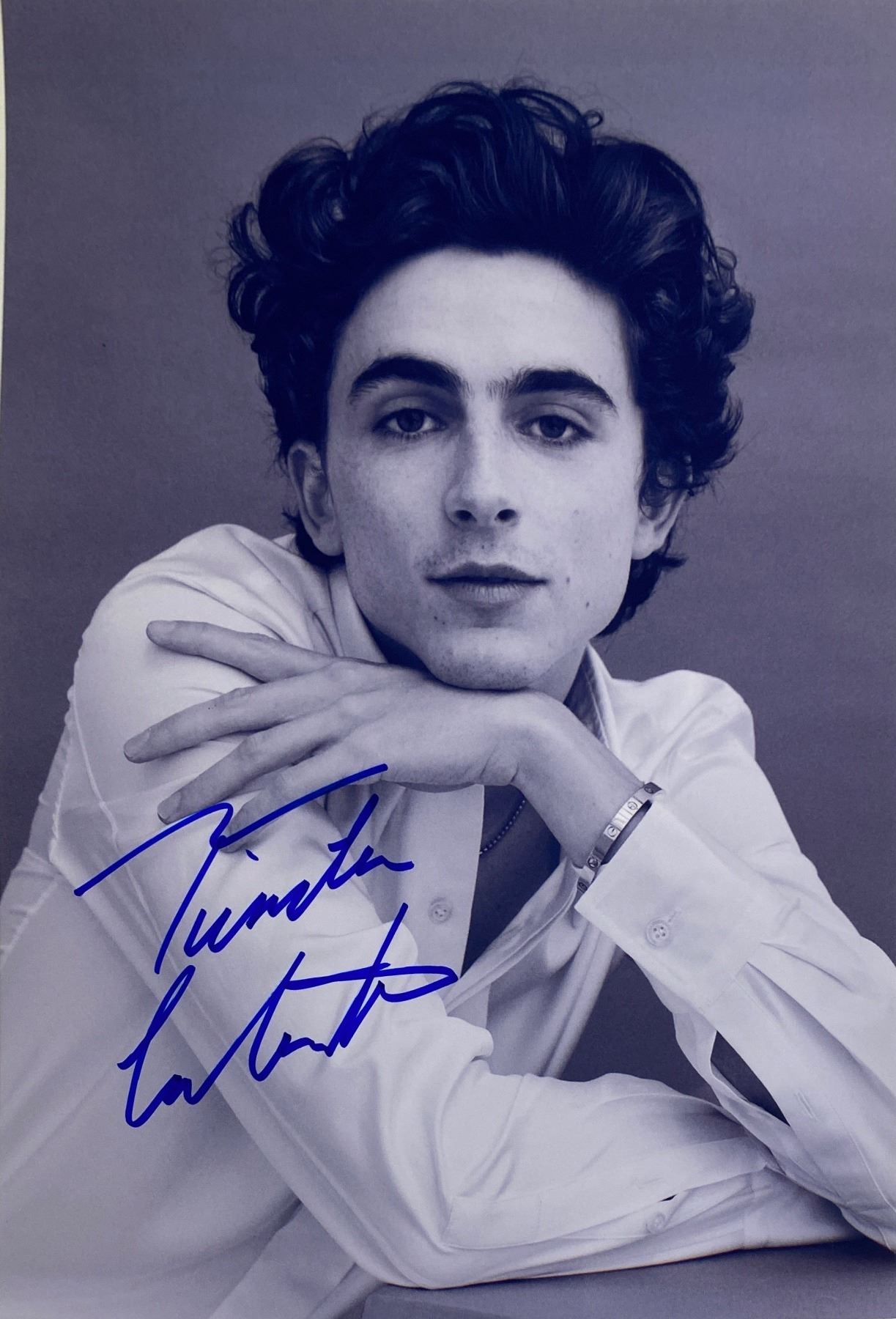 Autograph Signed Timothée Chalamet Photo