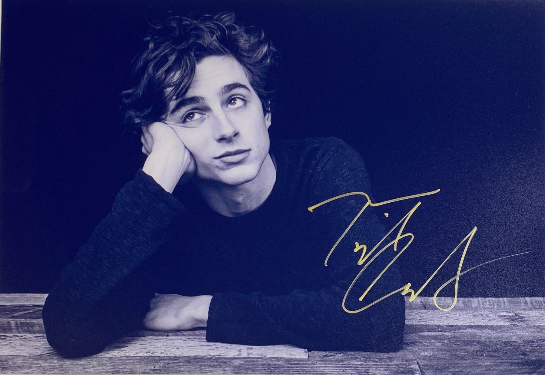 Autograph Signed Timothée Chalamet Photo