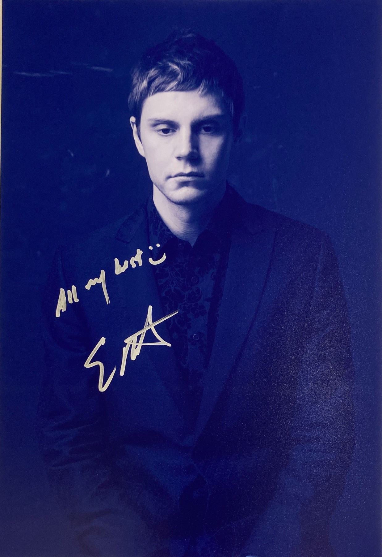 Autograph Signed Evan Peters Photo