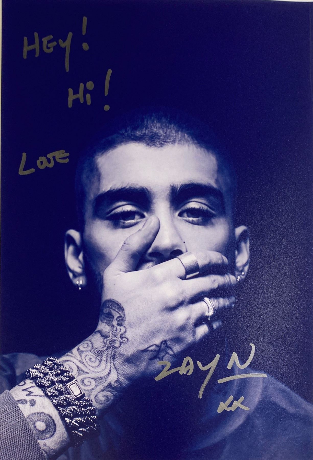 Autograph Signed Zayn Malik Photo