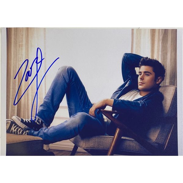 Autograph Signed Zac Efron Photo