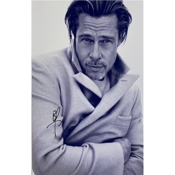 Autograph Signed Brad Pitt Photo