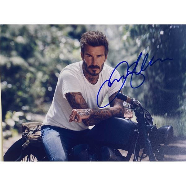 Autograph Signed David Beckham Photo
