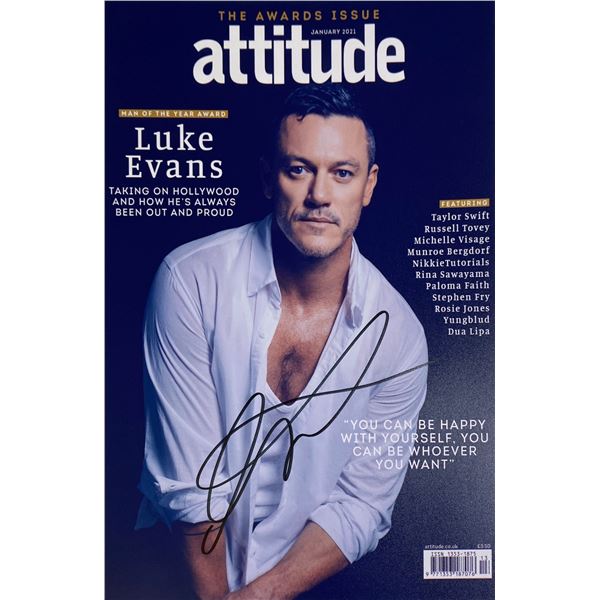 Autograph Signed Luke Evans Photo