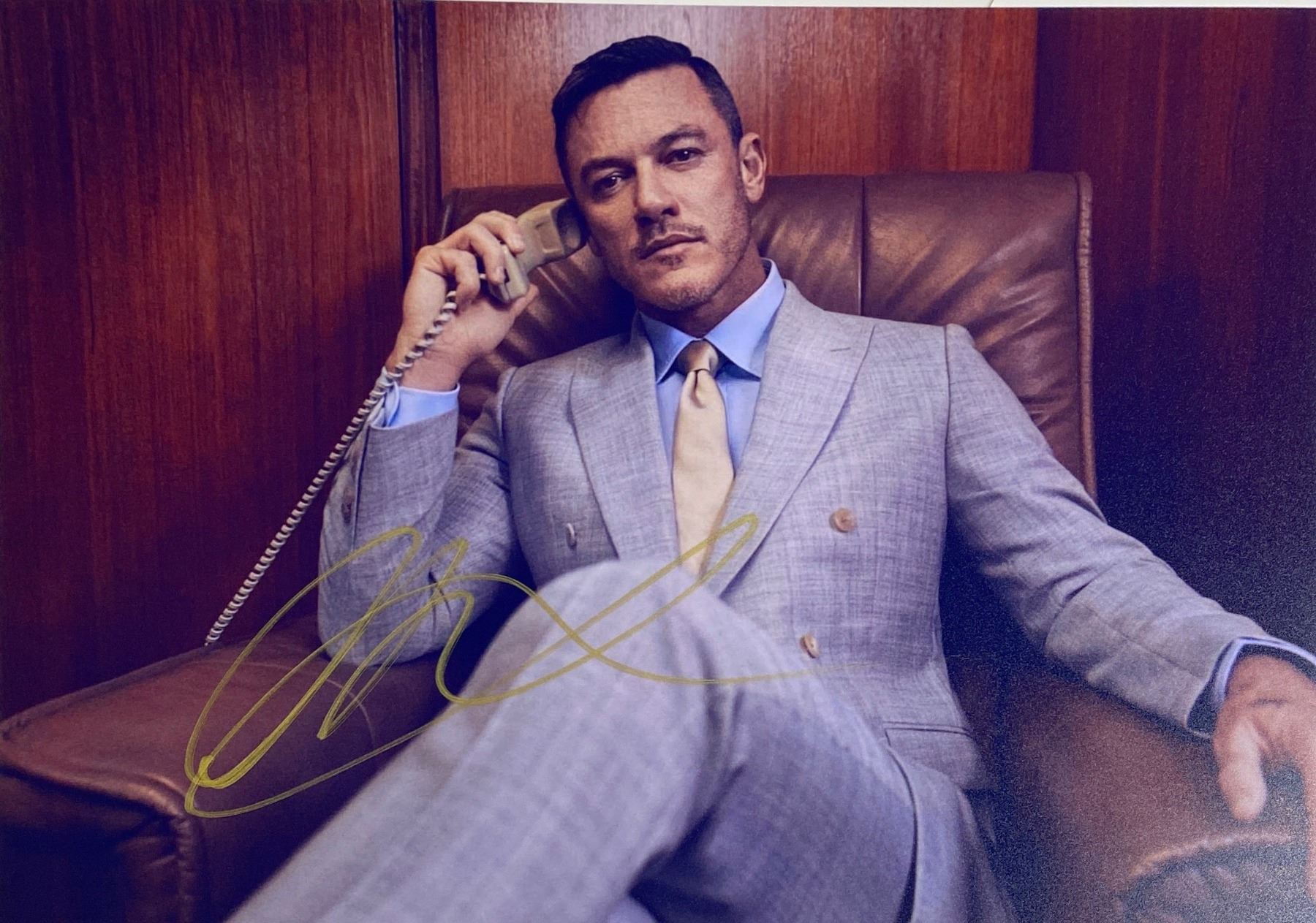 Autograph Signed Luke Evans Photo