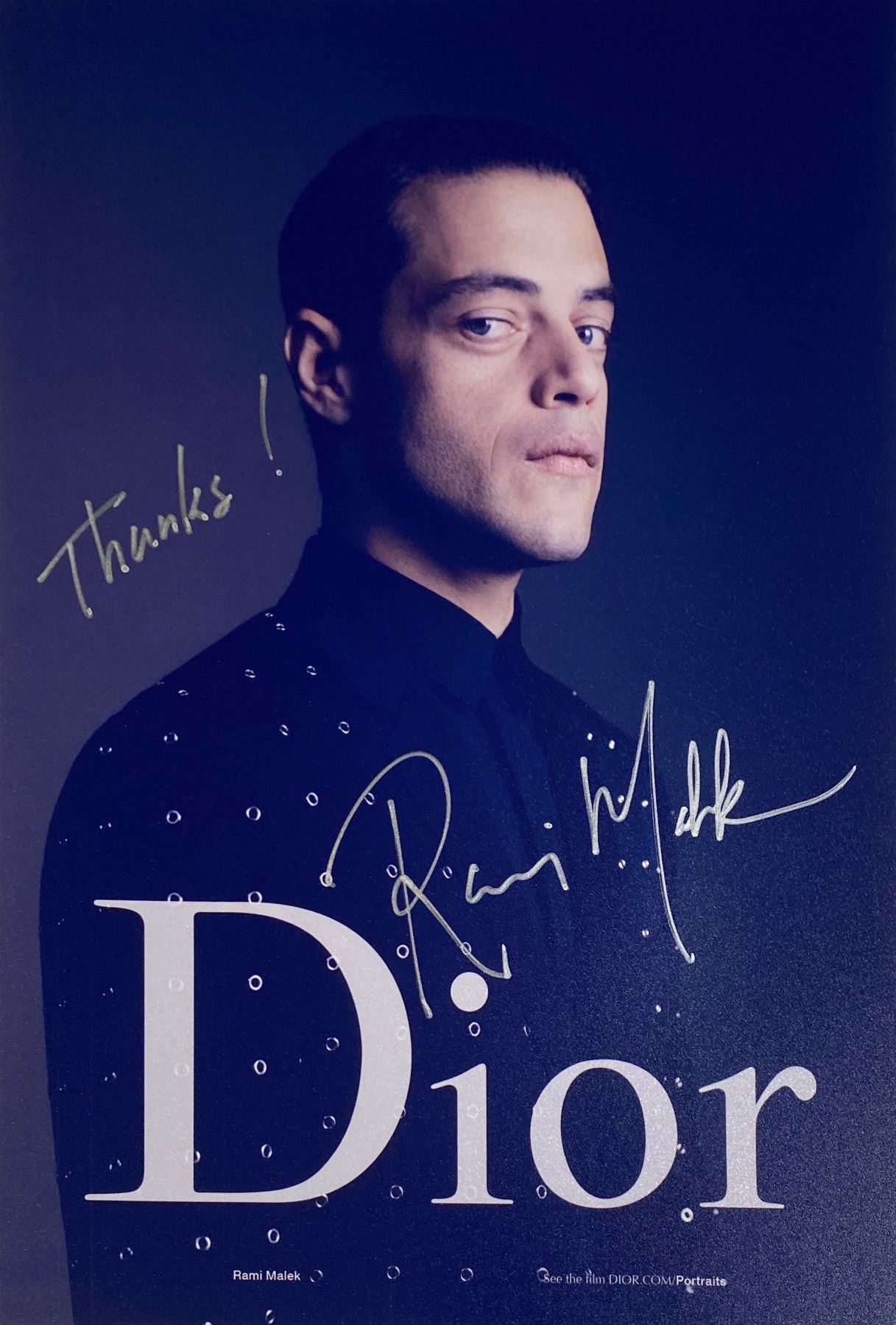 Autograph Signed Rami Malek Photo