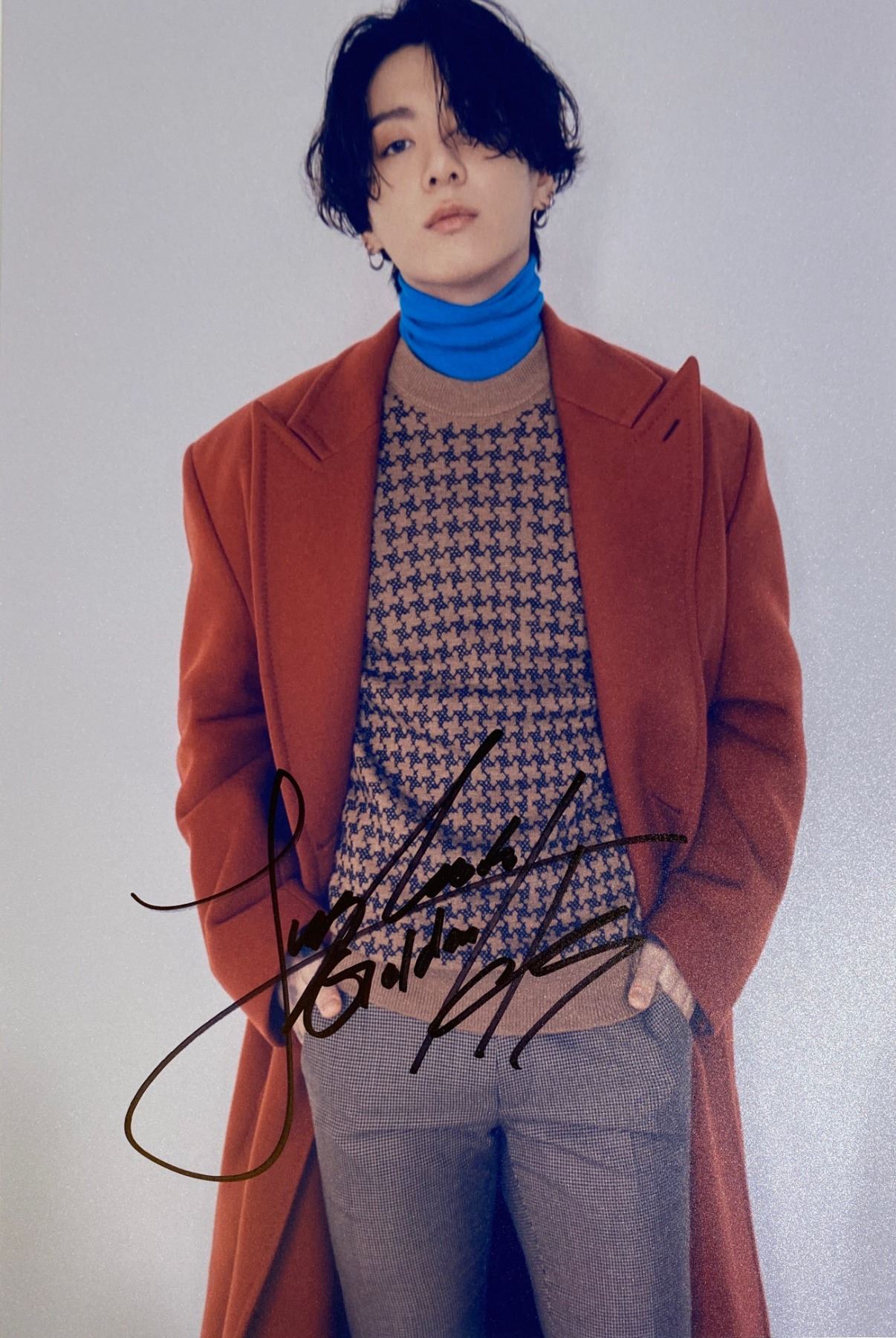 Autograph Signed Jeon Jung Kook Photo