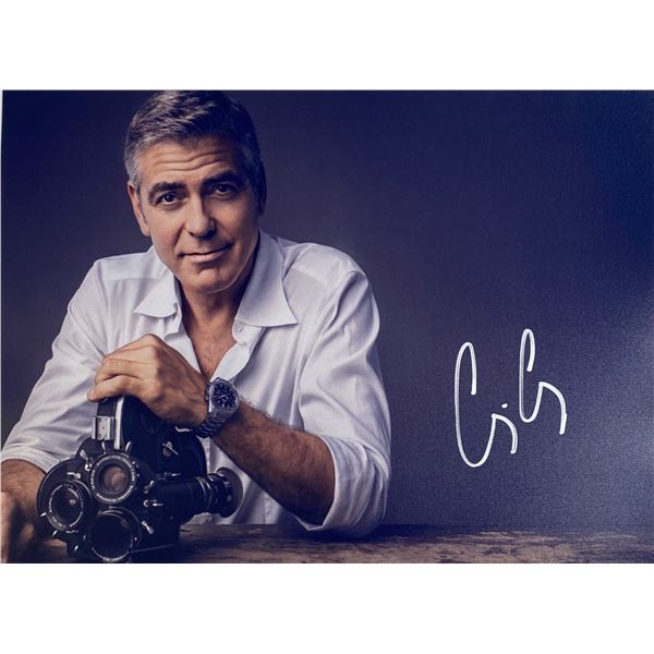 Autograph Signed George Clooney Photo