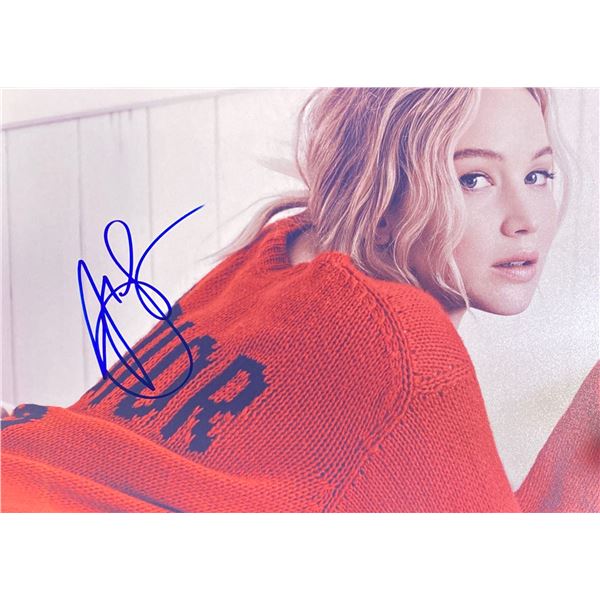 Autograph Signed Jennifer Lawrence Photo