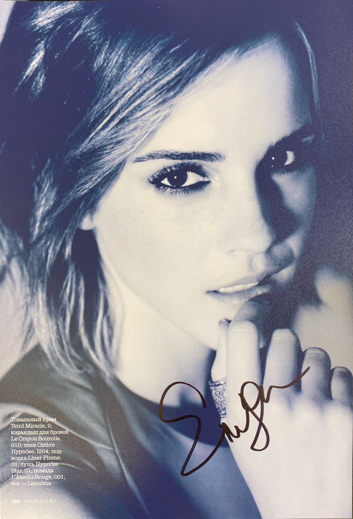 Autograph Signed Emma Watson Photo