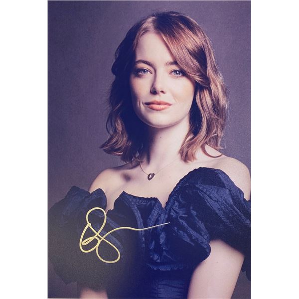 Autograph Signed Emma Stone Photo