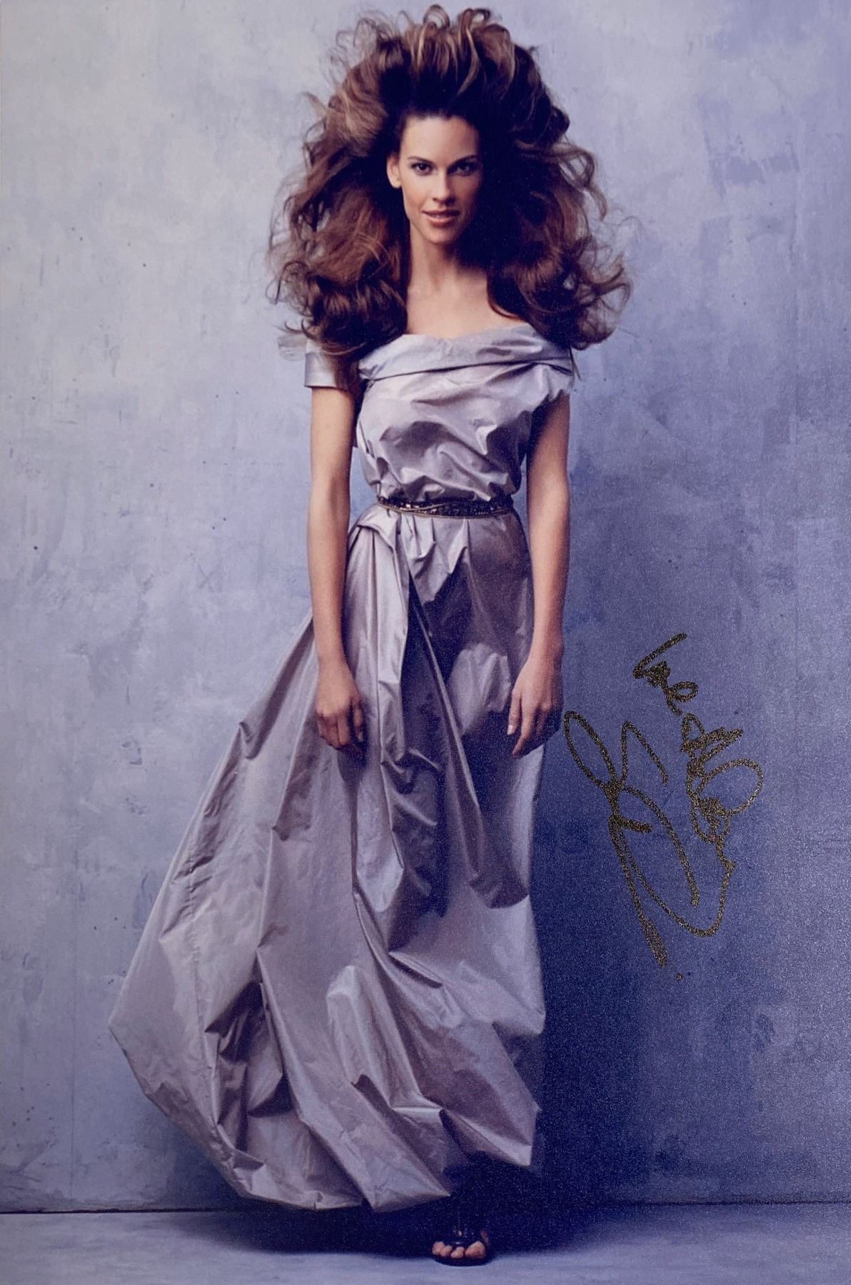 Autograph Signed Hilary Swank Photo