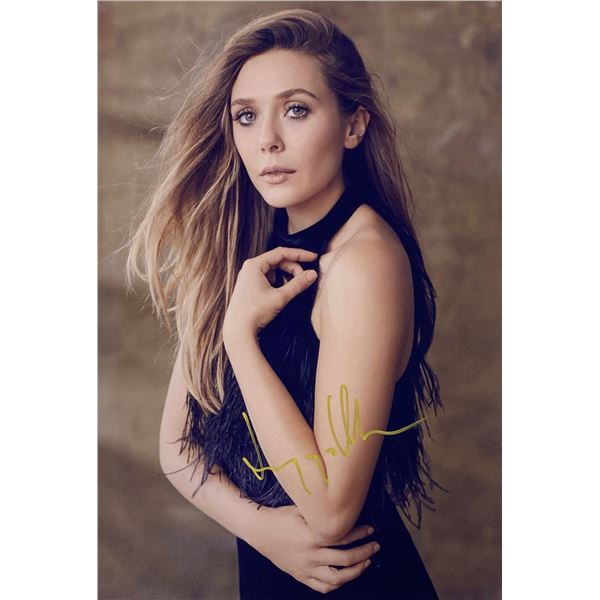 Autograph Signed Elizabeth Olsen Photo