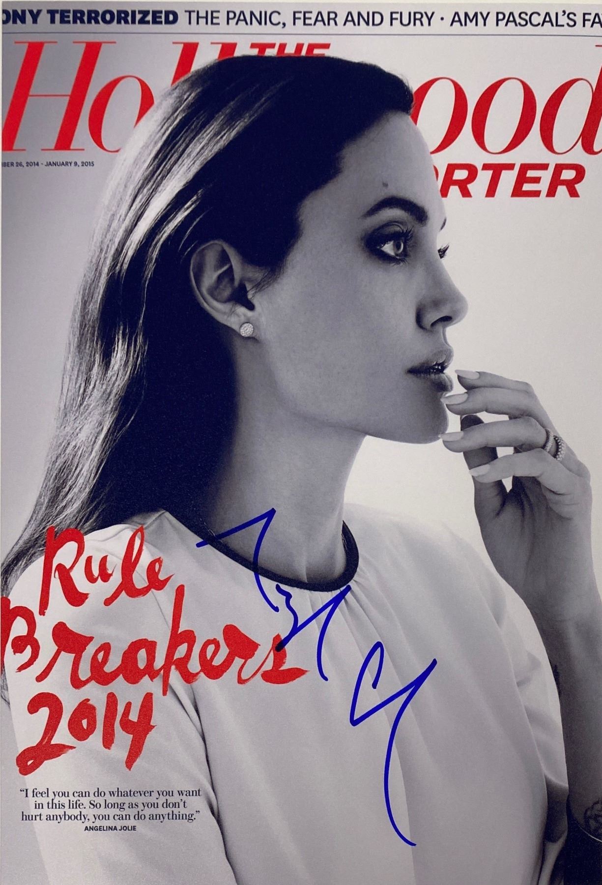 Autograph Signed Angelina Jolie Photo