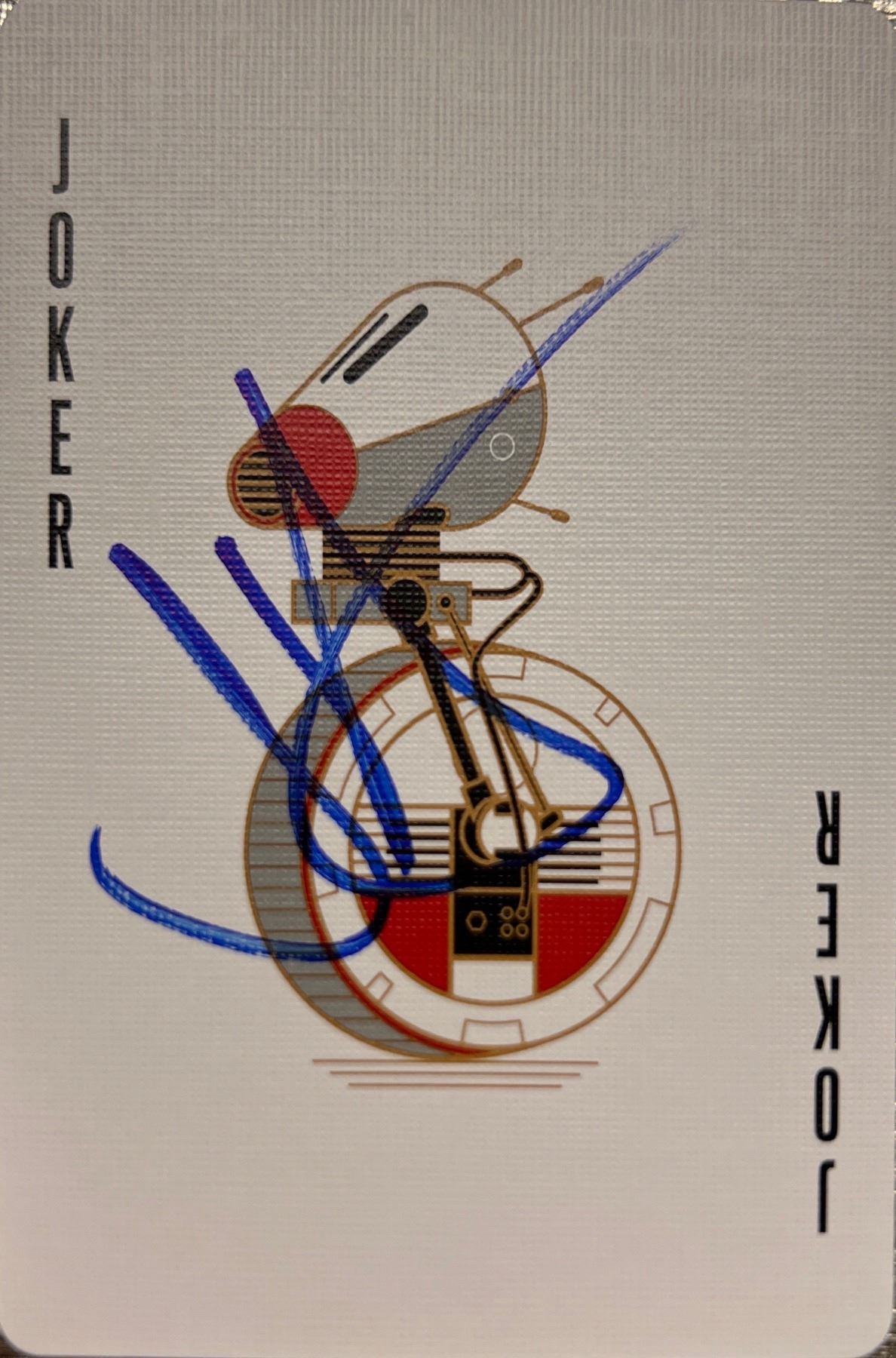 Autograph Signed Star Wars Playing Card