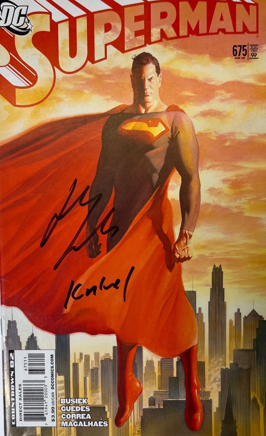 Autograph Signed Superman Comics